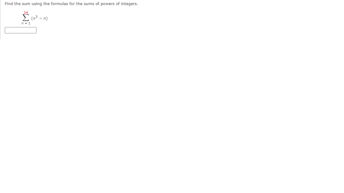 Solved Find the sum using the formulas for the sums of | Chegg.com