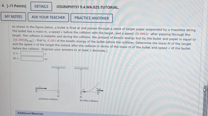 Solved As shown in the figure below, a bullet is fired at | Chegg.com