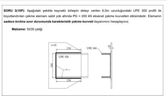 With 6.0m long UPE 300 profile with welded joint | Chegg.com