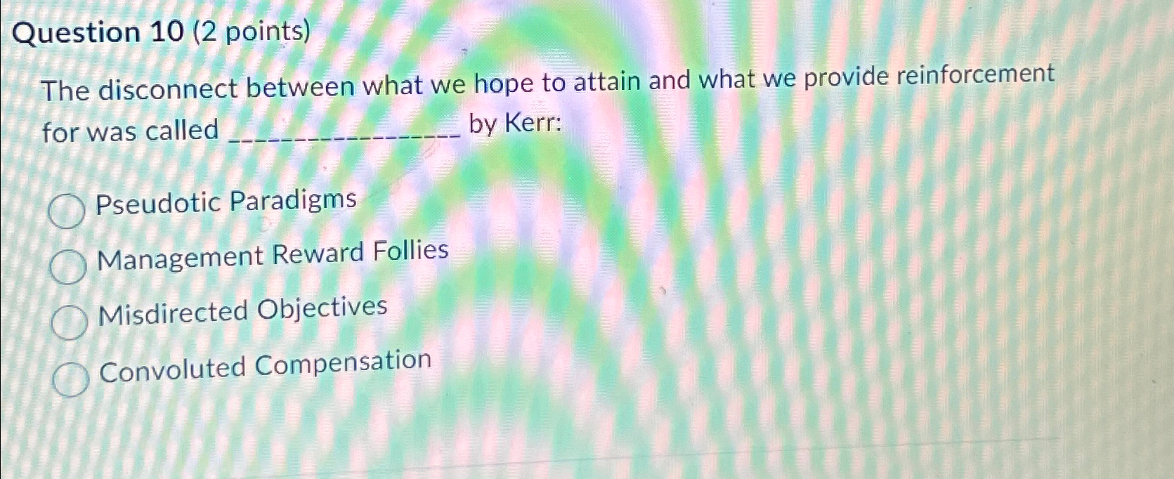 Solved Question 10 (2 ﻿points)The disconnect between what we | Chegg.com