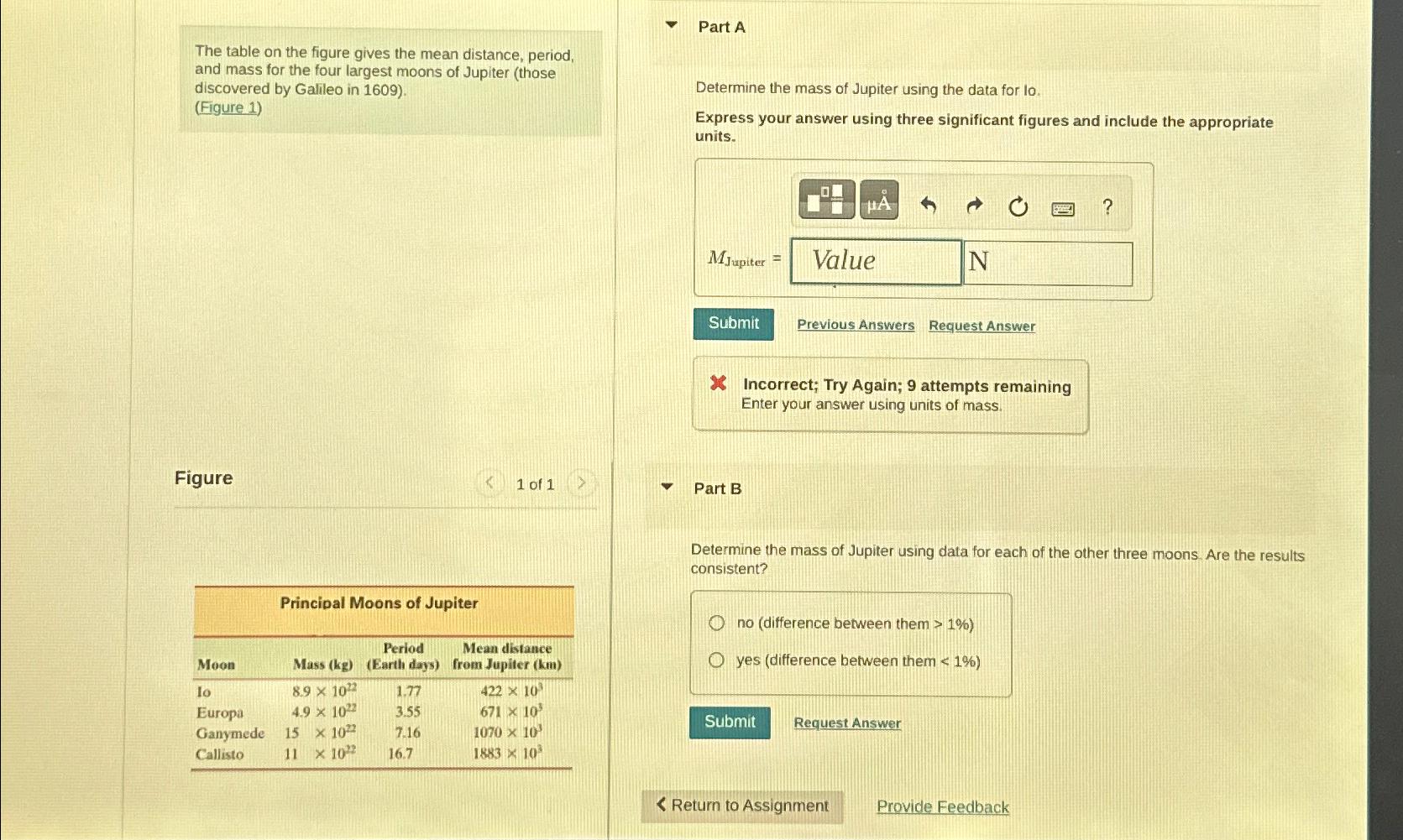 Solved Part AThe table on the figure gives the mean | Chegg.com