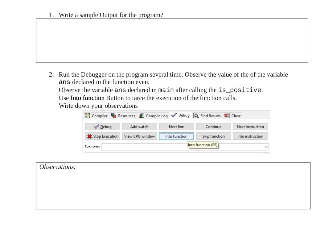 Solved Task 1: Logical Functions Write Compile & Run the | Chegg.com