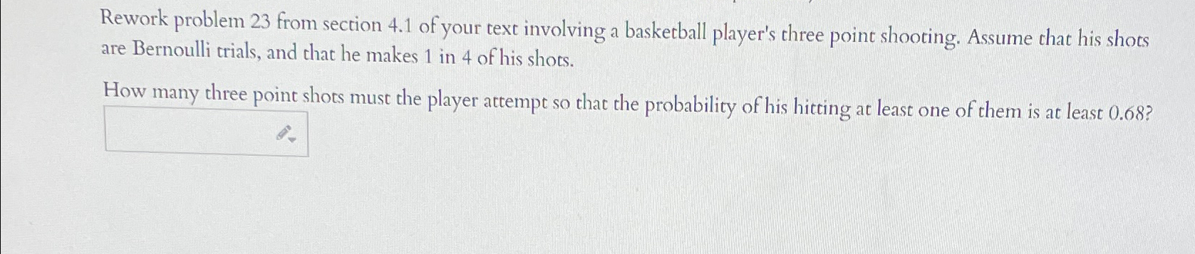 Solved Rework problem 23 ﻿from section 4.1 ﻿of your text | Chegg.com