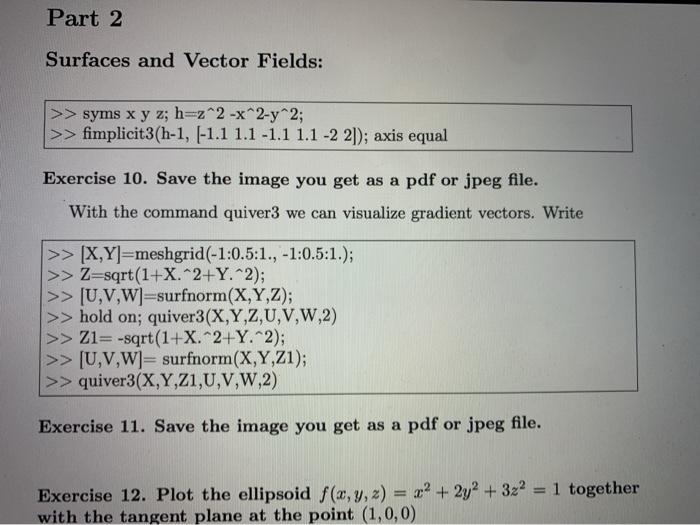 Solved Part 1 Parametrizing Curves: Viviani's curve is | Chegg.com