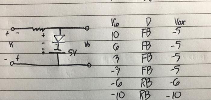 Solved Is this Correct? Parallel Clipper Diode | Chegg.com