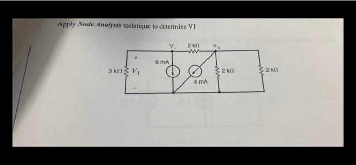 Solved Apply Node Analysis Technique To Determine Vi 5295