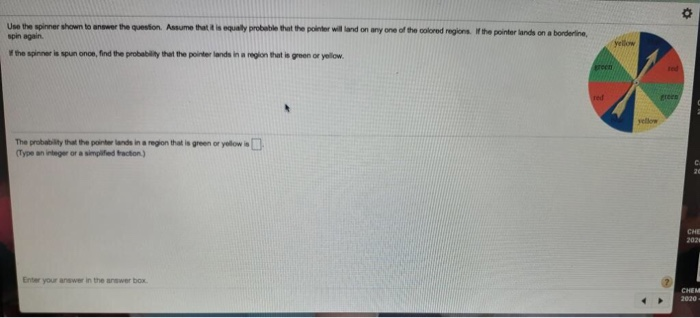 Solved S It is equally probable that the pointer on the | Chegg.com