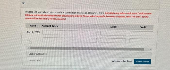 Solved Prepare the journal entry to record the payment | Chegg.com
