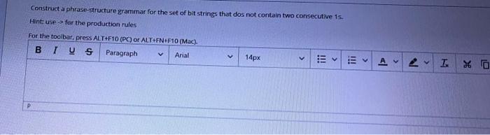 Solved Construct a phrase-structure grammar for the set of | Chegg.com