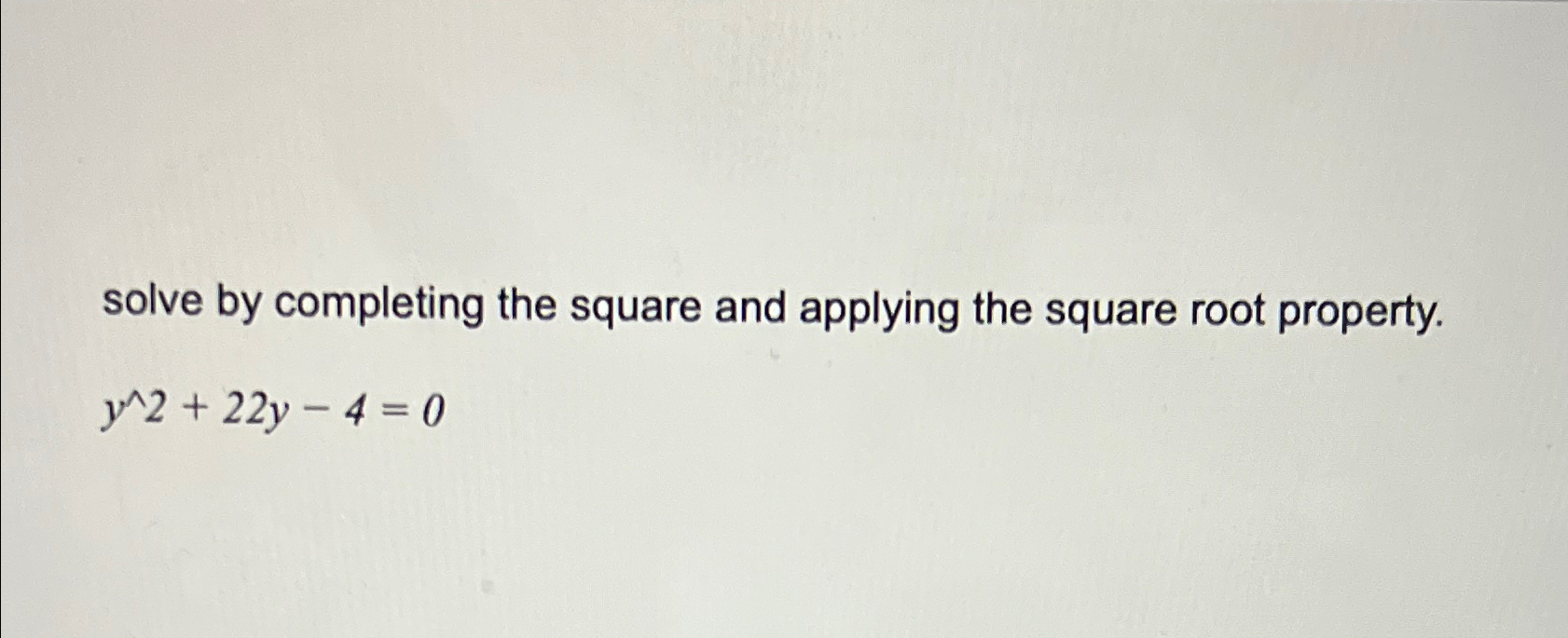 Solved solve by completing the square and applying the | Chegg.com