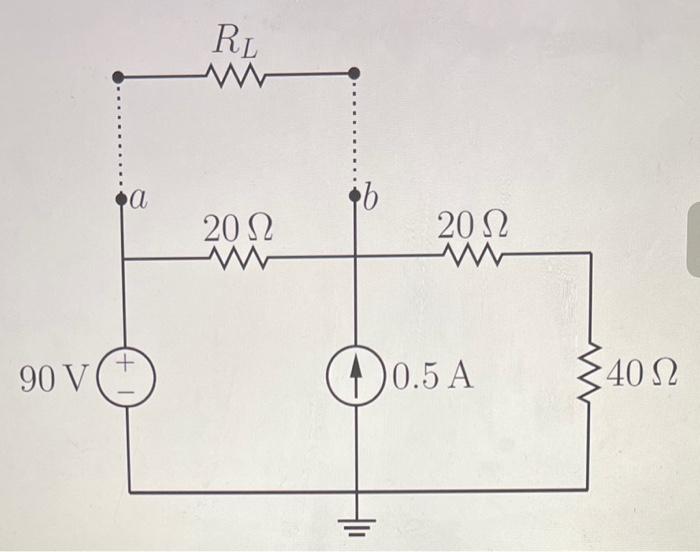 Solved find the load RL and the maximum power transfer and | Chegg.com