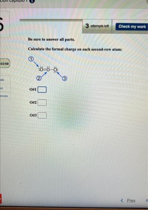 Solved Be sure to answer all parts. Calculate the formal | Chegg.com