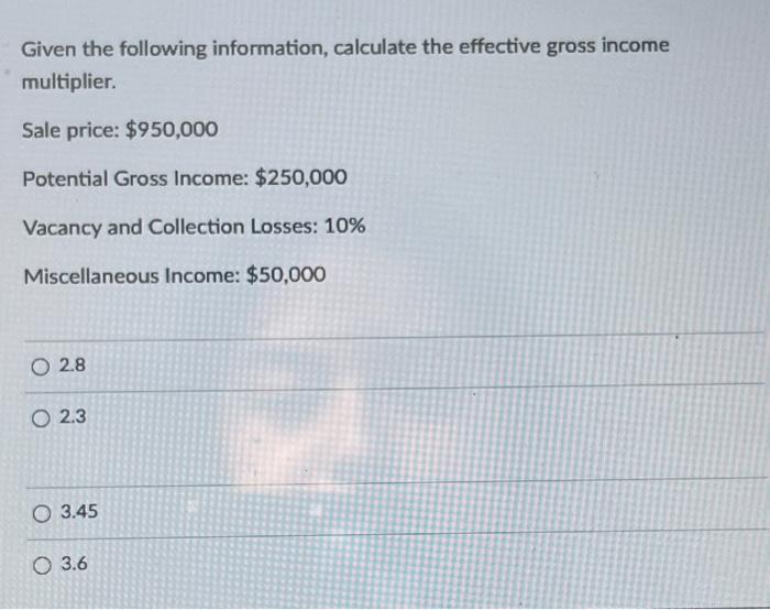 Solved Given the following information, calculate the | Chegg.com