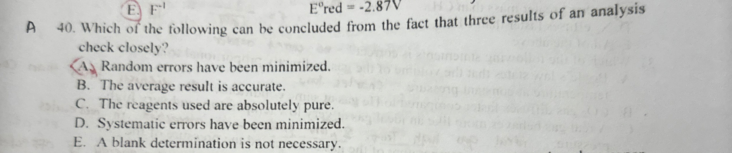 Solved check closely?A, ﻿Random errors have been | Chegg.com