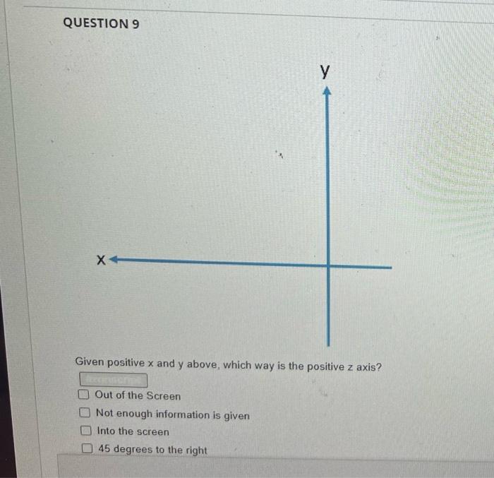 Solved QUESTION 9 Given positive x and y above, which way is | Chegg.com