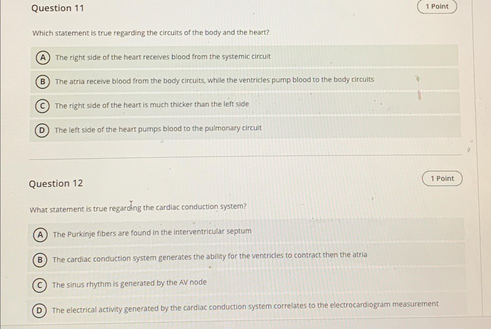 Solved Question 111 ﻿PointWhich statement is true regarding | Chegg.com