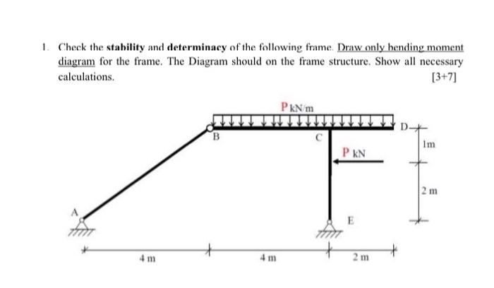 Solved 1. Check the stability and determinacy of the | Chegg.com