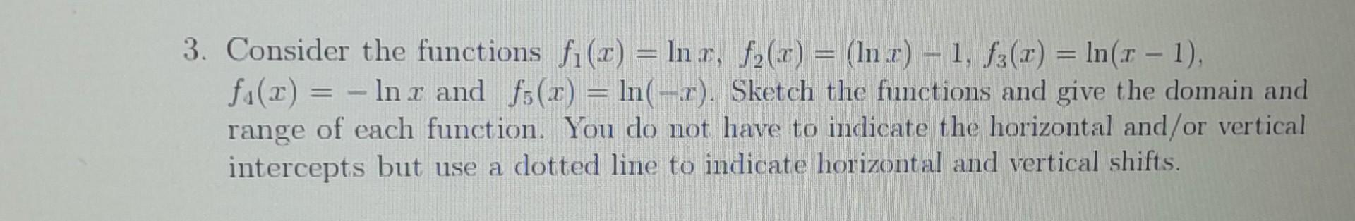 Solved Consider the functions | Chegg.com