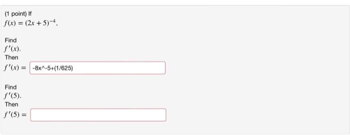 Solved (1 point) Let h(x)=f(x)⋅g(x), and f(x)=f(x)/g(x). Use | Chegg.com