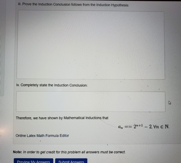 Solved No results Options Use the Principle of Mathematical | Chegg.com Solved No results Options Use the Principle of Mathematical | Chegg.com