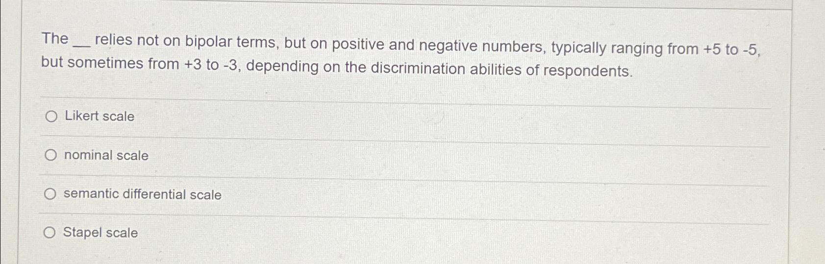 Solved The relies not on bipolar terms, but on positive and | Chegg.com