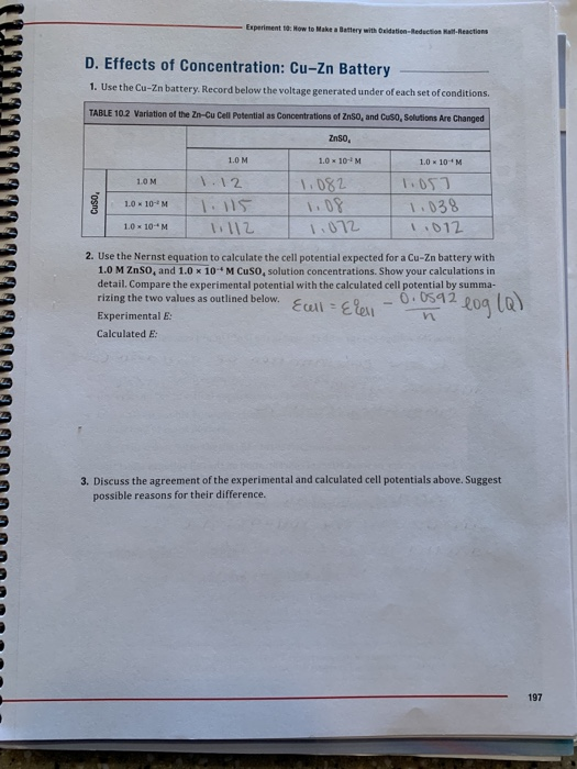 Solved Experiment : How to Make a Battery with | Chegg.com