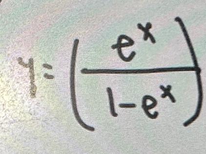 Solved y=(ex1-ex)Find the derivative | Chegg.com