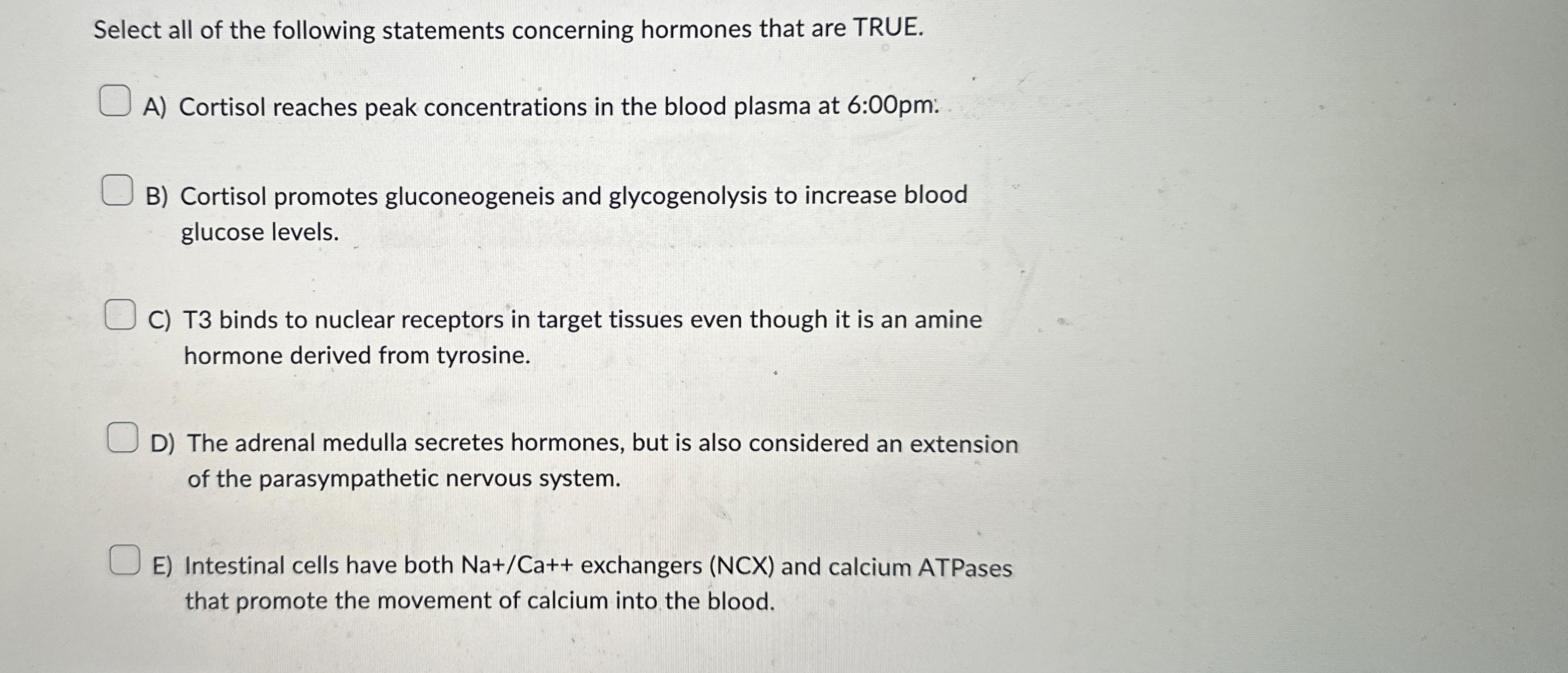 Solved Select all of the following statements concerning | Chegg.com