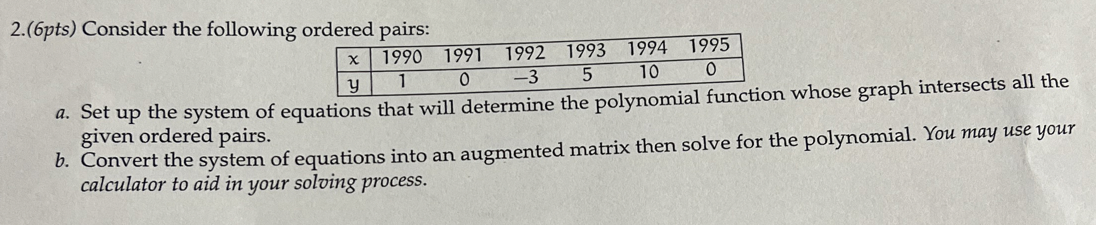 Solved Consider the following ordered | Chegg.com