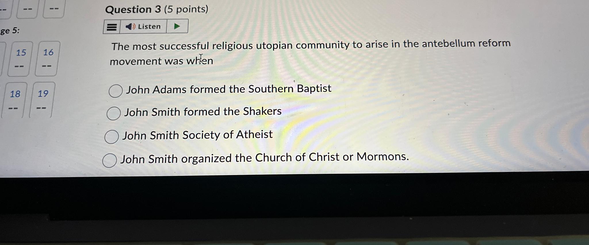 Solved Question 3 (5 ﻿points)Listen16The most successful | Chegg.com
