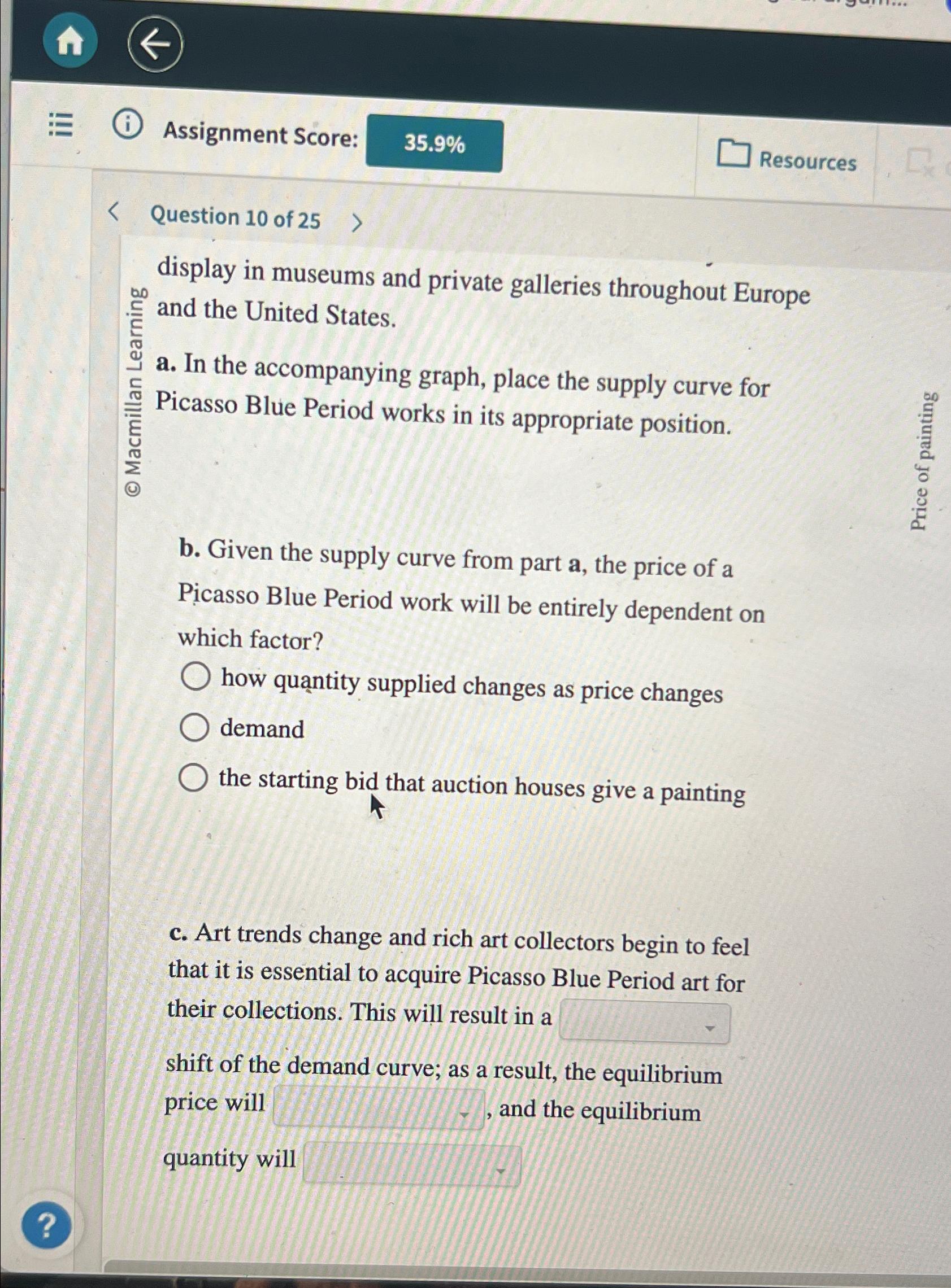 Solved Assignment Score:ResourcesQuestion 10 ﻿of 25display | Chegg.com