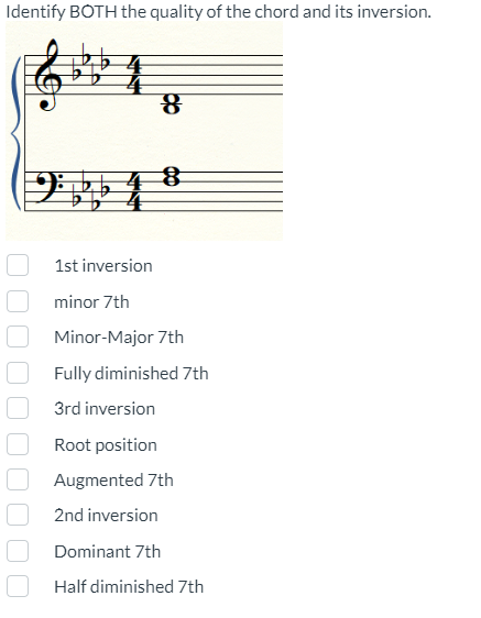 Identify BOTH the quality of the chord and its | Chegg.com