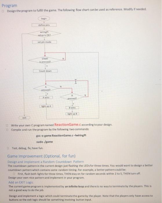 Reaction Game A simple reaction game for two players | Chegg.com