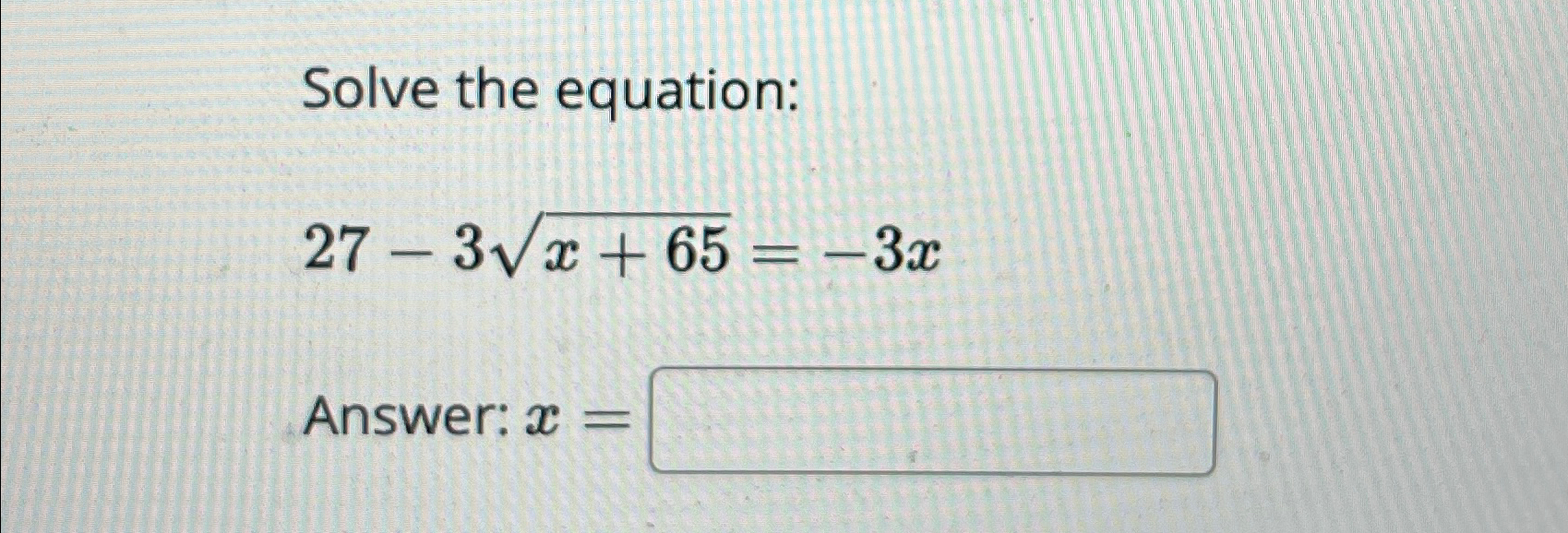 Solved Quadratics solving with radicals. Algebra. Solve the | Chegg.com Solved Quadratics solving with radicals. Algebra. Solve the | Chegg.com