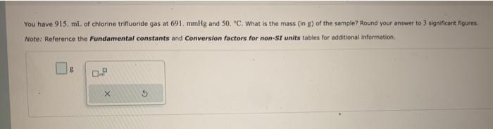 Solved A sample of Freon-12 (CF2Cl2) occupies 10.0 L. at | Chegg.com