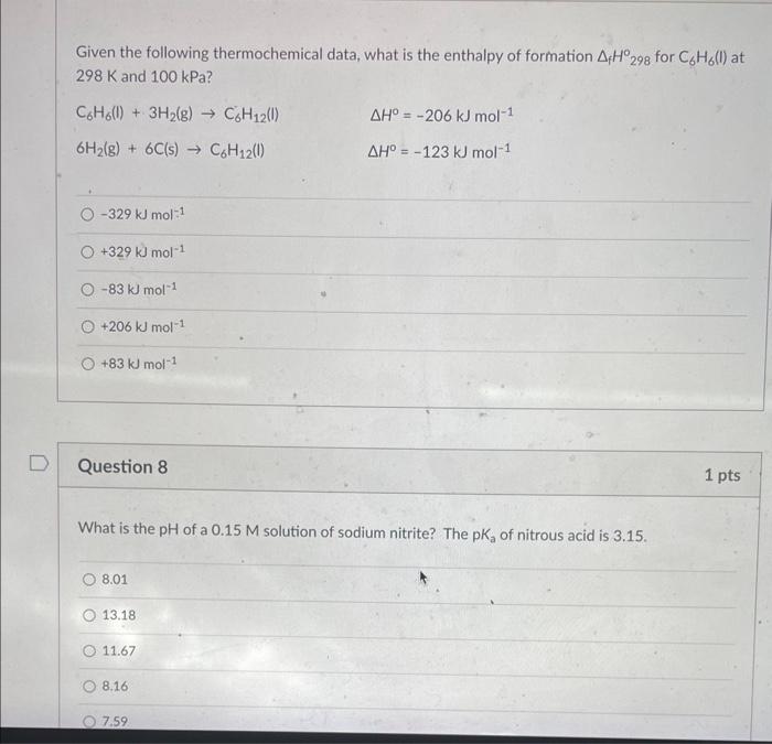 Solved Given the following thermochemical data, what is the | Chegg.com