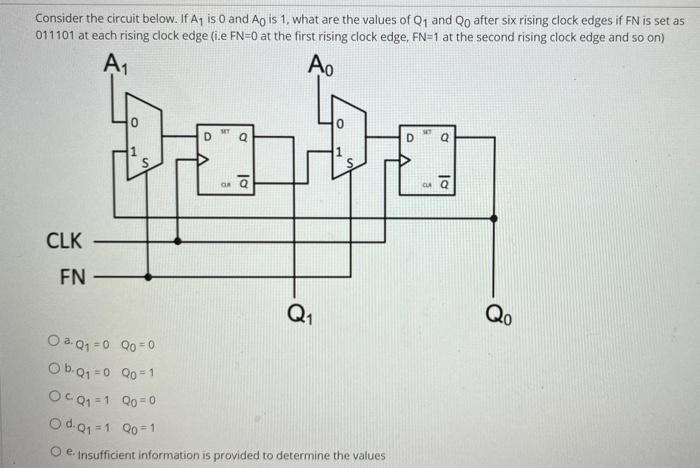 Solved Consider the following multiplexer. What must the | Chegg.com