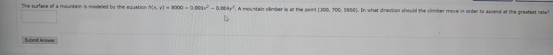 Solved Submit Answer | Chegg.com