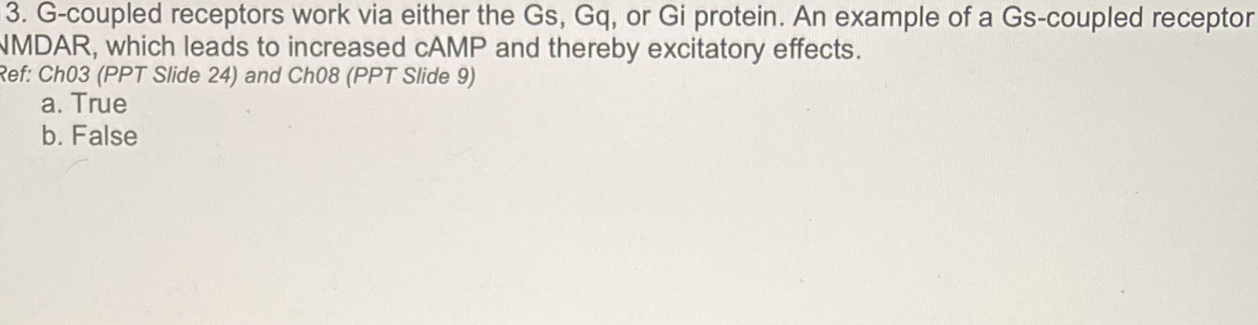Solved G-coupled receptors work via either the Gs, ﻿Gq, ﻿or | Chegg.com
