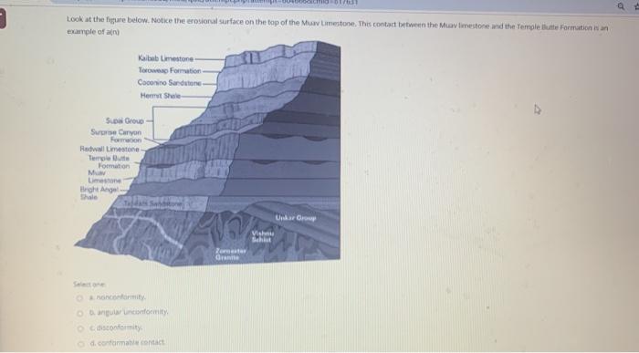 Solved Look at the gure below. Note the erosional surface on | Chegg.com