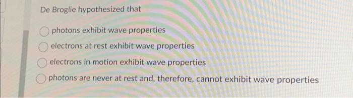 Solved Light exhibits wave-particle duality. This phenomenon | Chegg.com