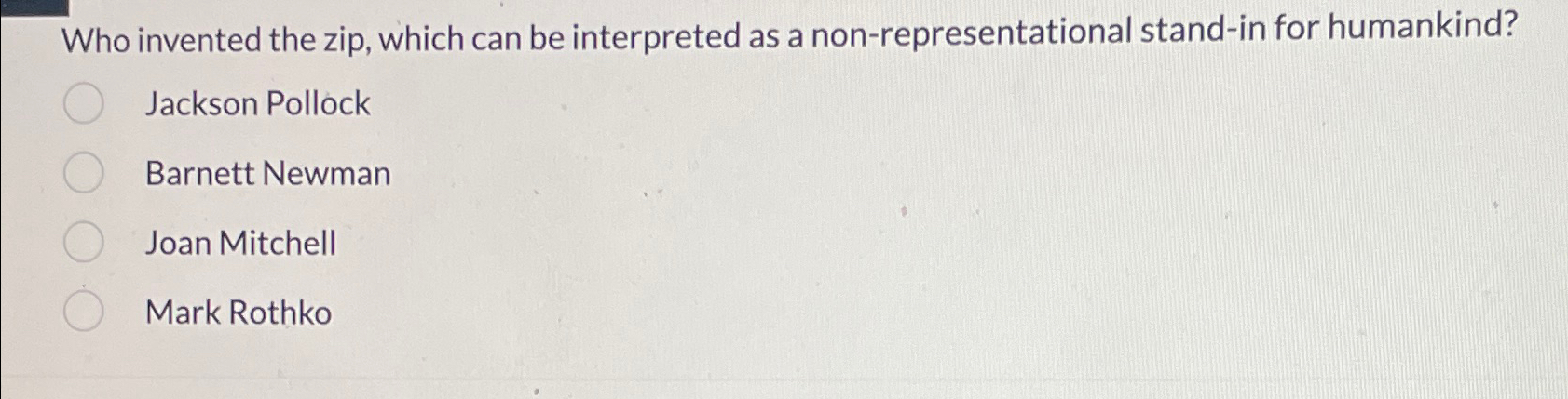 Solved Who invented the zip, which can be interpreted as a | Chegg.com