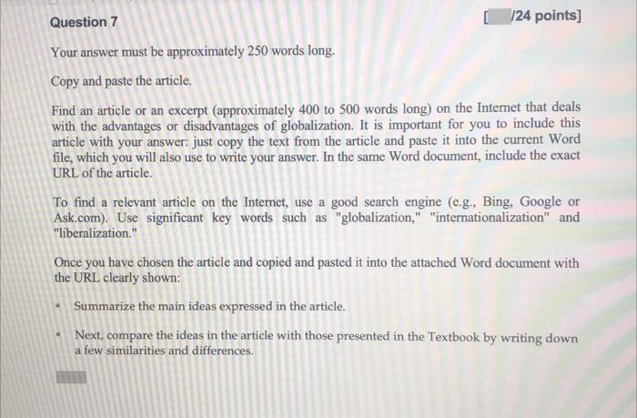 Solved Your answer must be approximately 250 words long. | Chegg.com