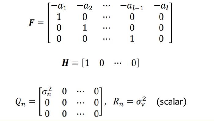 Kalman Filter If You Have Two Ar 1 Processes Two