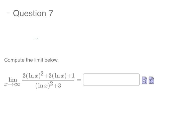 Solved Compute the limit below. | Chegg.com