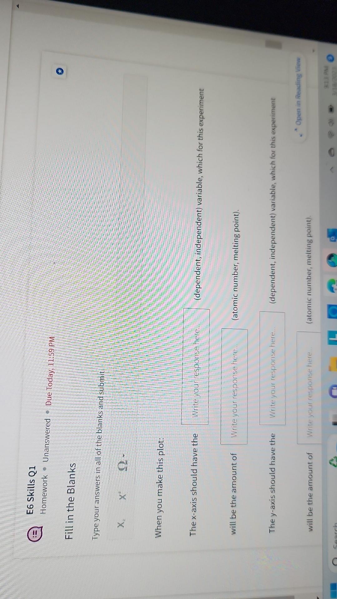 E6 Skills Q1 Homework - Unanswered • Due Today, | Chegg.com
