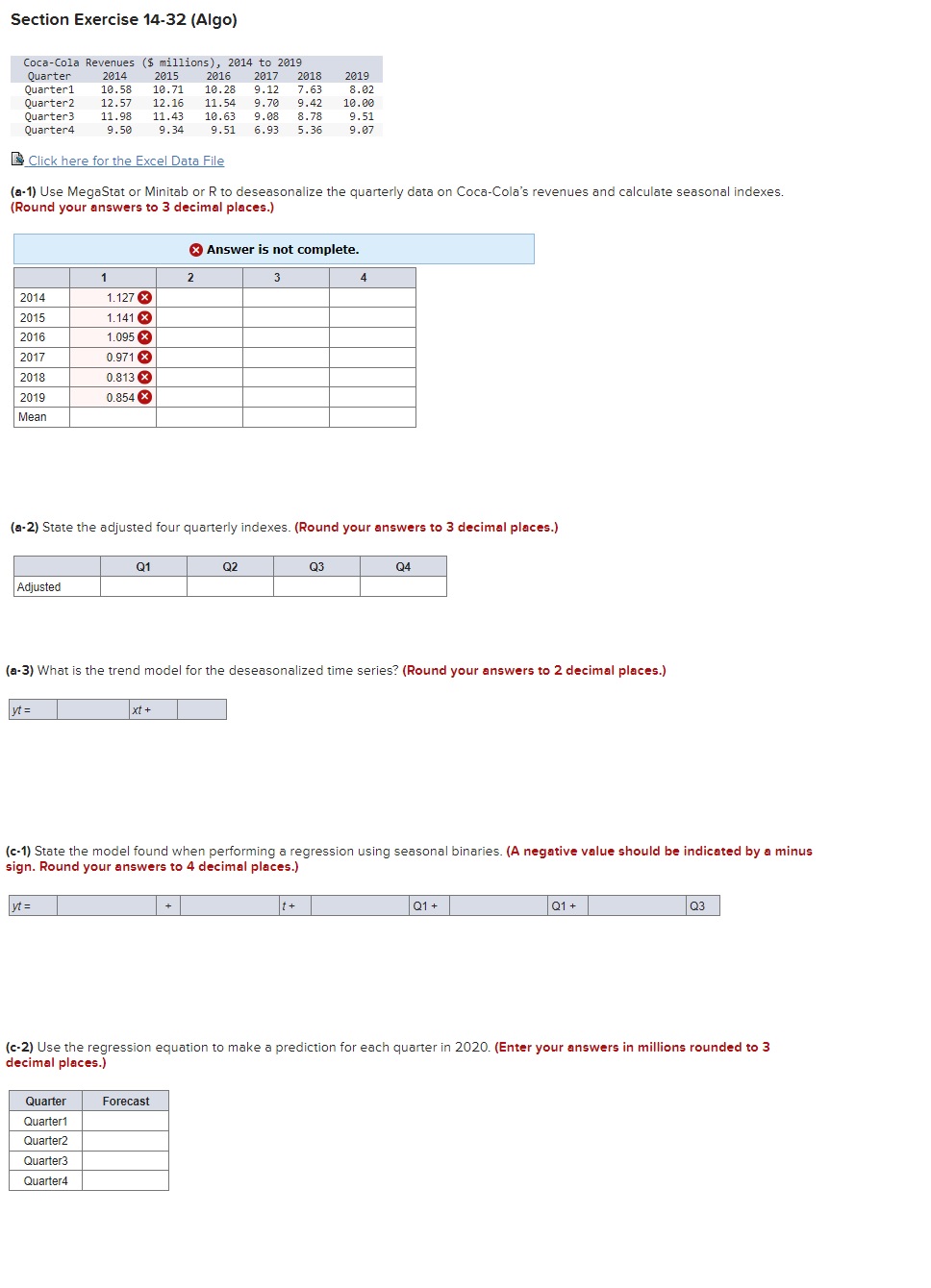 Solved Section Exercise 14-32 (Algo)Click here for the Excel | Chegg.com