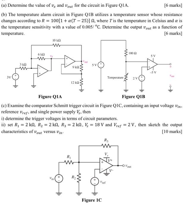 Solved (a) Determine the value of vx and vout for the | Chegg.com