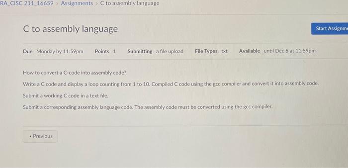 Solved How To Convert A C Code Into Assembly Code Write A C 1007