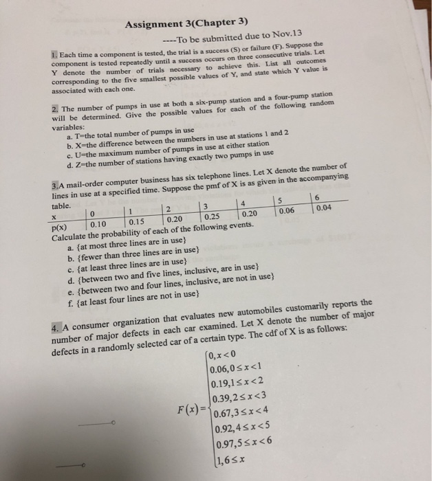 Solved Assignment 3(Chapter 3) ----To be submitted due to | Chegg.com